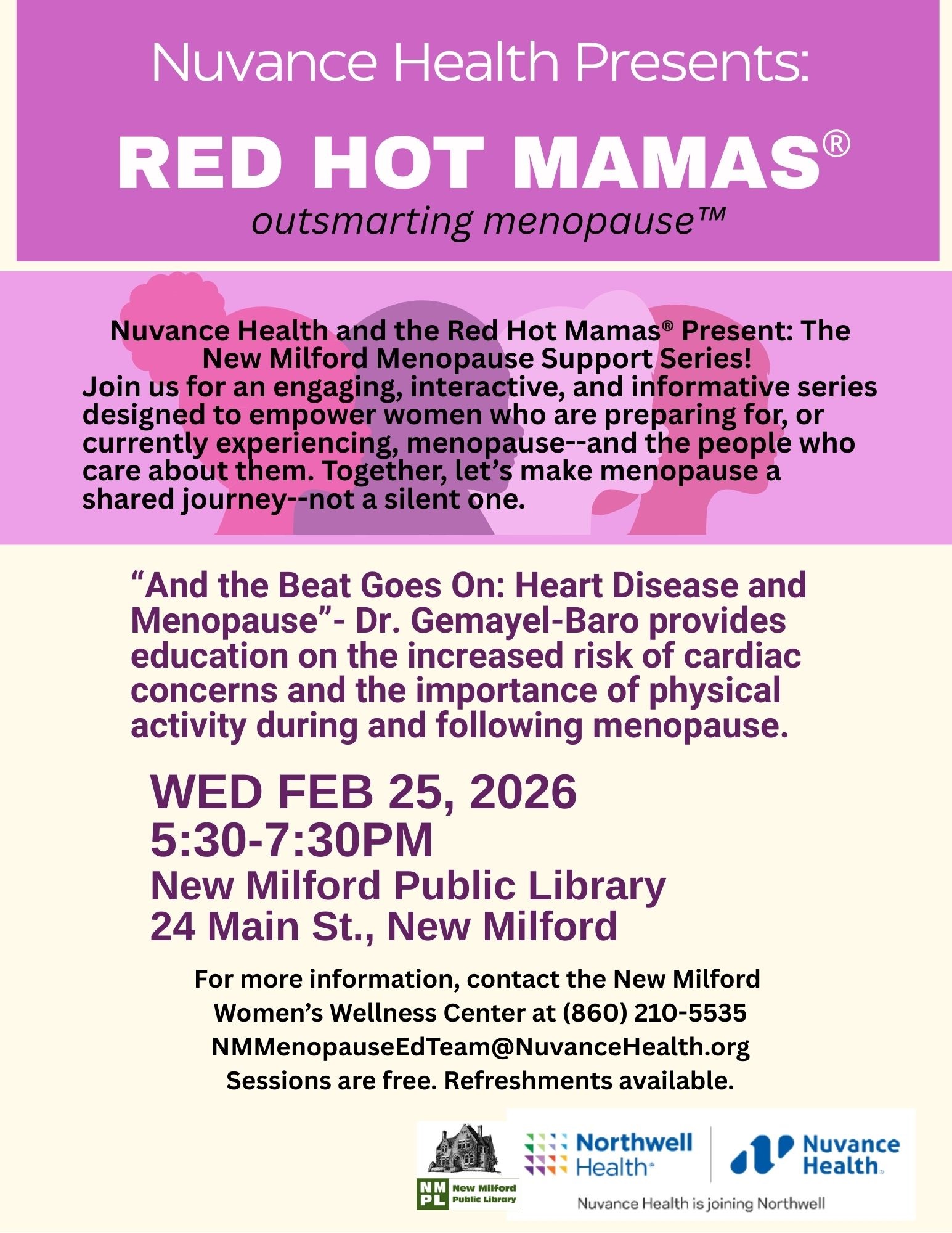 Red Hot Mamas Outsmarting Menopause - New Milford Chamber of Commerce